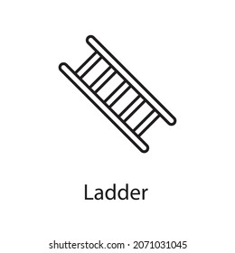 Ladder Vector Outline Icon Design Illustration Stock Vector (Royalty ...