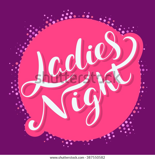 Ladies Night Banner Stock Vector (Royalty Free) 387550582 | Shutterstock