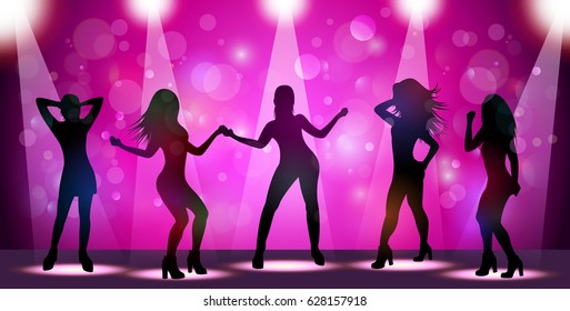 Ladies Night Party Stock Vector (Royalty Free) 628157918 | Shutterstock