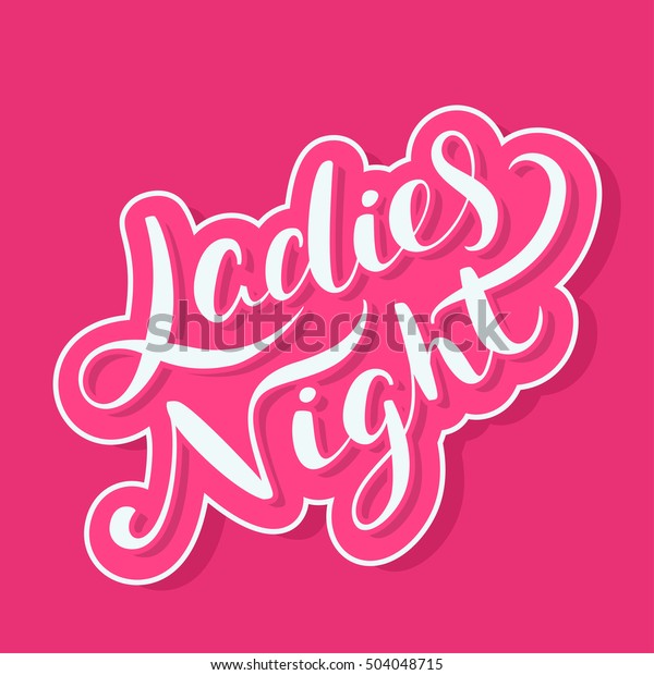 Ladies Night Sign Stock Vector (Royalty Free) 504048715 | Shutterstock