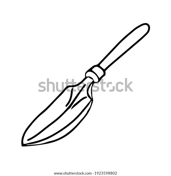 Ladle Handle Doodle Style Vector Image Stock Vector (Royalty Free ...