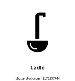 Ladle Icon Vector Isolated On White Stock Vector (Royalty Free ...