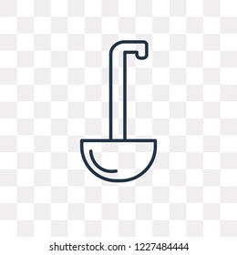 Ladle Vector Outline Icon Isolated On Stock Vector (Royalty Free ...