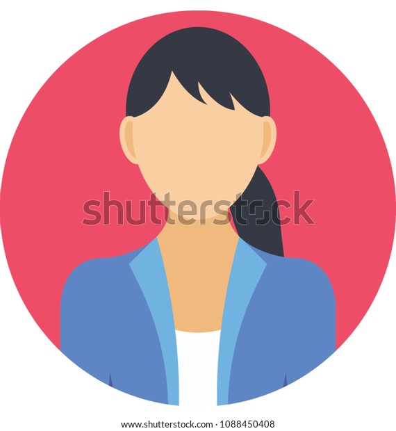 Lady Avatar Formal Appearance Stock Vector (Royalty Free) 1088450408 ...