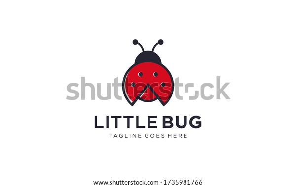 Lady Bug Logo Design Vector Editable Stock Vector (Royalty Free ...