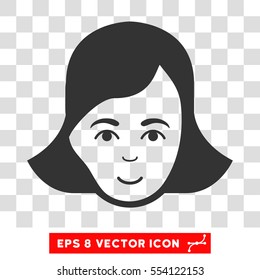 Lady Face Eps Vector Pictograph Illustration Stock Vector (Royalty Free ...