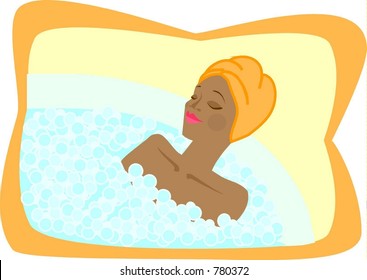 Lady Getting Pampered Stock Vector (Royalty Free) 780372 | Shutterstock