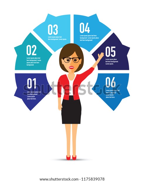 Lady Infographics Stock Vector (Royalty Free) 1175839078 | Shutterstock