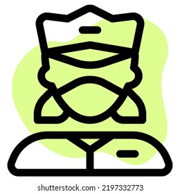Lady Security Guard Uniform Mask Stock Vector (Royalty Free) 2197332773 ...
