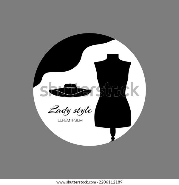 Lady Style Card Print Vector Design Stock Vector (Royalty Free ...