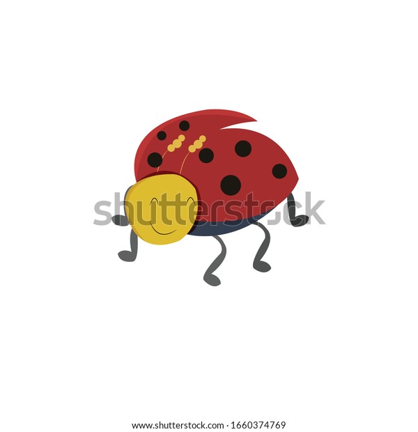 Ladybug Animal Cartoon Vector Illustration Stock Vector (Royalty Free ...