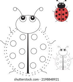 Ladybug Connect Dot Color Stock Vector (Royalty Free) 2198848921 ...