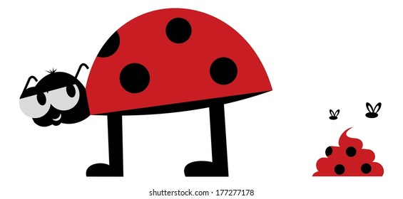 Ladybug Poop Spots Stock Vector (Royalty Free) 177277178 | Shutterstock