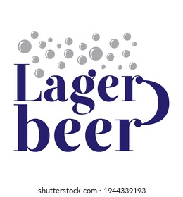 Lager Beer Logo Vector Illustration Stock Vector (Royalty Free ...