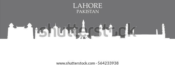 Lahore Skyline Outline Vector Stock Vector (Royalty Free) 564233938 ...
