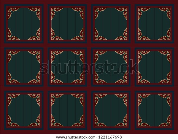 Lai Thai Pattern Asian Traditional Art: vector de stock (libre de ...