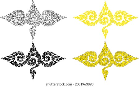 Lai Thaithai Old Stylethai Pattern Can Stock Vector (Royalty Free ...