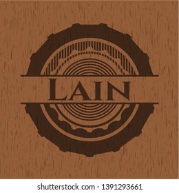 Lain Wood Icon Emblem Vector Illustration Stock Vector (Royalty Free ...