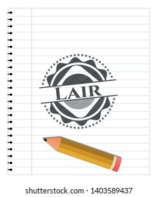 Lair Draw Pencil Effect Vector Illustration Stock Vector (Royalty Free ...
