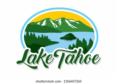 Lake Landscapes Logo Stock Vector (Royalty Free) 1356457265 | Shutterstock