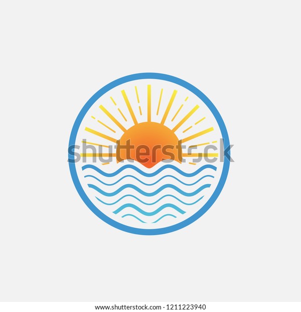 Lake Logo Design Inspiration Stock Vector (Royalty Free) 1211223940 ...