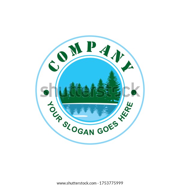 Lake View Logo Nature Logo Stock Vector (Royalty Free) 1753775999 ...