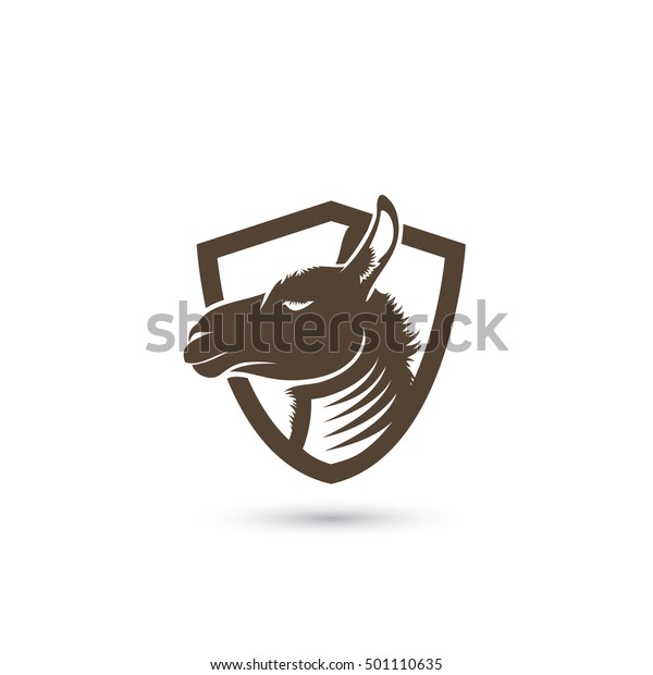 Lama Symbol Alpaca Vector Illustration Stock Vector (Royalty Free ...