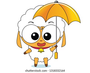 Lamb Cartoon Vector Stock Vector (Royalty Free) 1318332164