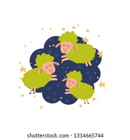 Lamb Night Vector Illustration Stock Vector (Royalty Free) 1314665744 ...