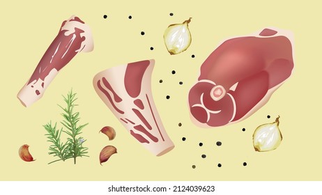 1,276 Lamb shanks Stock Vectors, Images & Vector Art | Shutterstock