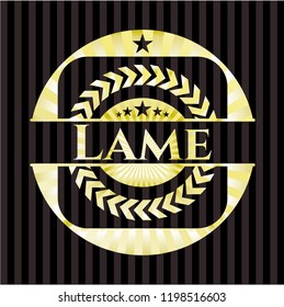 Lame Gold Emblem Stock Vector (Royalty Free) 1198516603 | Shutterstock