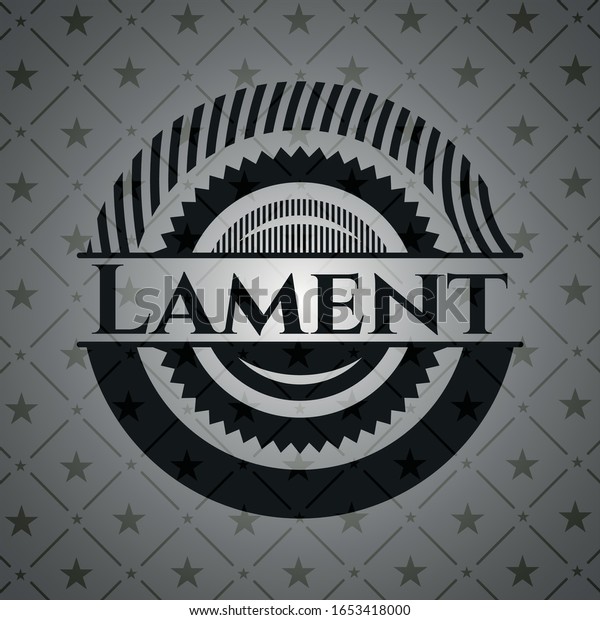 Lament Realistic Black Emblem Vector Illustration Stock Vector (Royalty ...