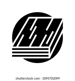 Laminate Floor Glyph Icon Vector Laminate Stock Vector (Royalty Free ...