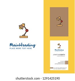 Flat Lamp Logo Visiting Card Template: เวกเตอร์สต็อก (ปลอดค่าลิขสิทธิ์ ...