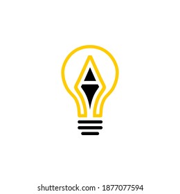 Lamp Letter Logo Design Vector Stock Vector (Royalty Free) 1877077594 ...