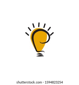 Lamp Lightbulb Logo Design Inspiration Vector Stock Vector (Royalty ...