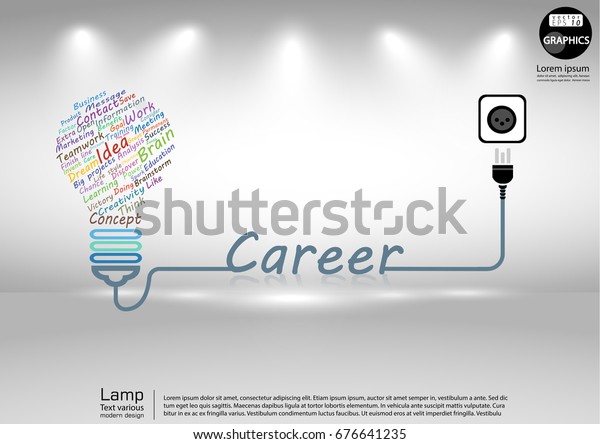 Lamp Text Various Colorful Modern Design Stock Vector (Royalty Free ...