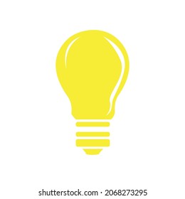 Lamp Vector Illustration Yellow Light Icon Stock Vector (Royalty Free ...