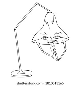 Lamp Wants Eat Lamp Vector Illustration Stock Vector (Royalty Free ...