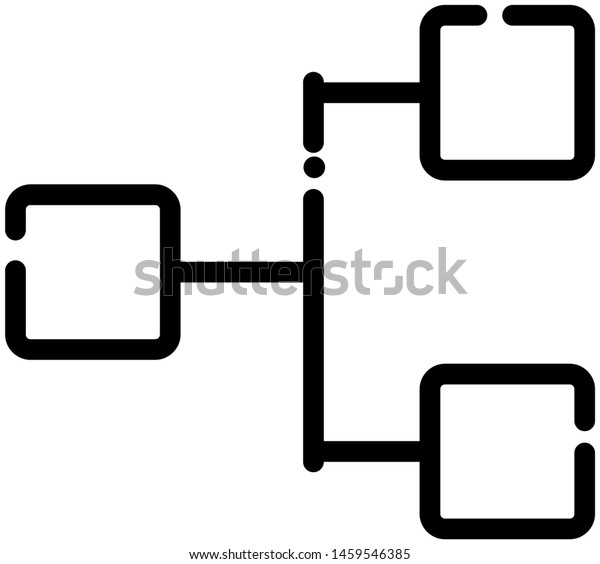 Lan Topology Outline Icon Computer Elements Stock Vector (Royalty Free ...