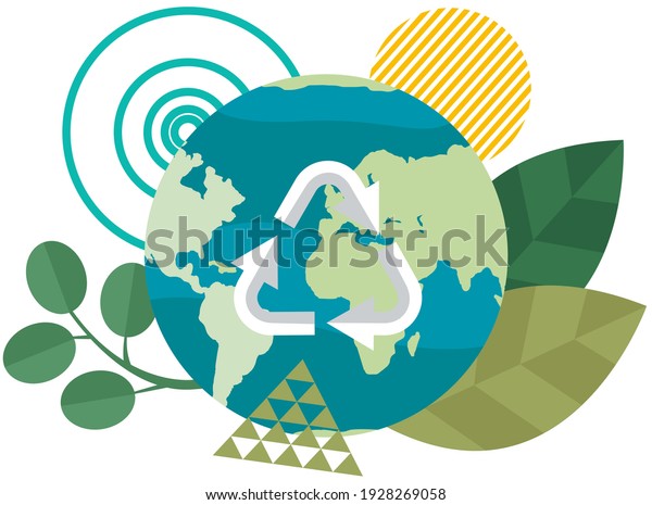 Land Continents World Ocean Saving Earth Stock Vector (Royalty Free ...