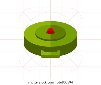 Land Mine Icon Stock Vector (Royalty Free) 566803594 | Shutterstock