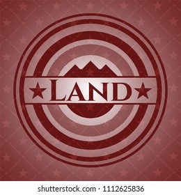 Land Red Emblem Stock Vector (Royalty Free) 1112625836 | Shutterstock
