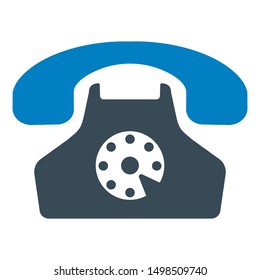 Landline Phone Icon Vector Graphics Stock Vector (Royalty Free ...