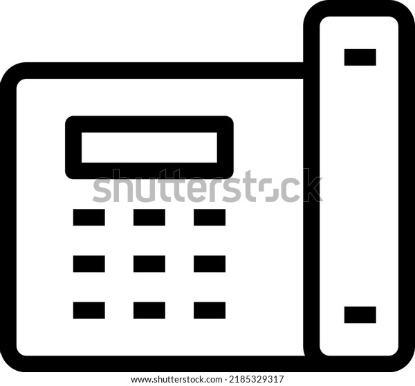Landline Vector Illustration On Transparent Backgroundpremium: เวกเตอร์ ...