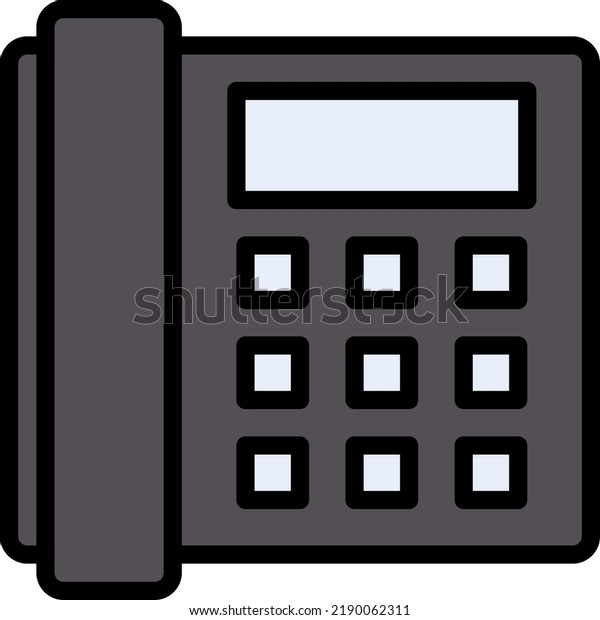 Landline Vector Illustration On Transparent Backgroundpremium: เวกเตอร์ ...