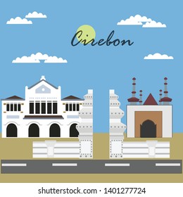 Vektor Stok Landmarks Icon Cirebon (Tanpa Royalti) 1401277724 ...