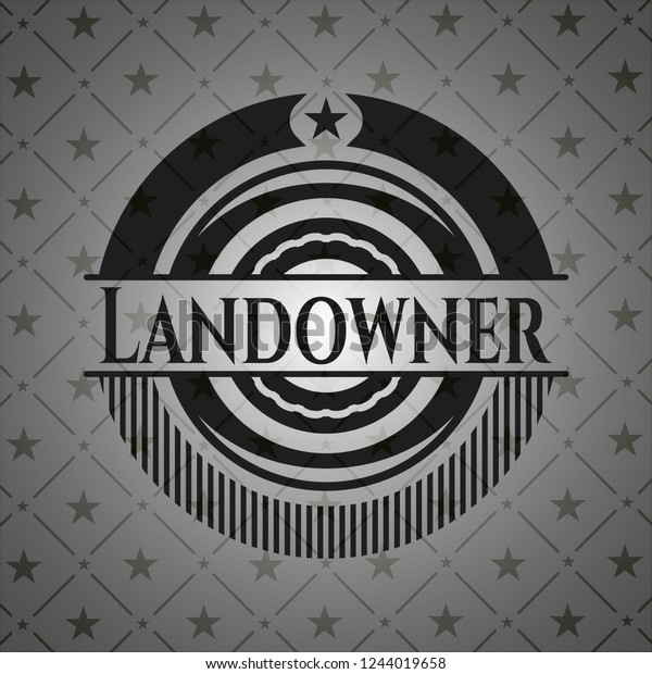Landowner Black Emblem Stock Vector (Royalty Free) 1244019658 ...