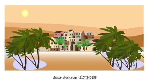 2,058 Oasis drawing Images, Stock Photos & Vectors | Shutterstock