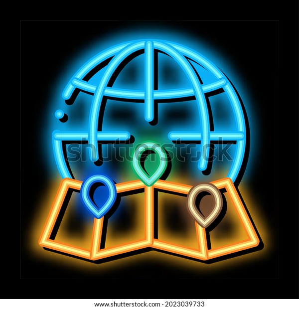 Landscape Ecology Science Neon Light Sign Stock Vector (Royalty Free ...